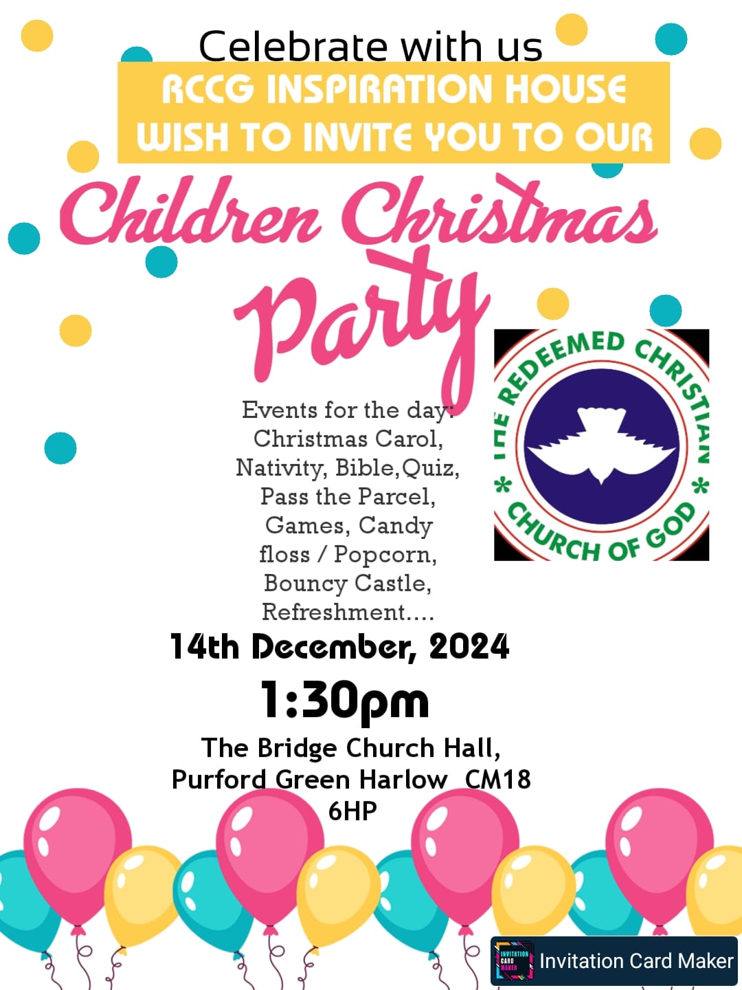 Children Christmas Party - The Redeemed Christian Church Of God ...